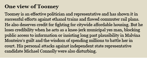 Tim Toomey for City Council, 2013 - Cambridge Day