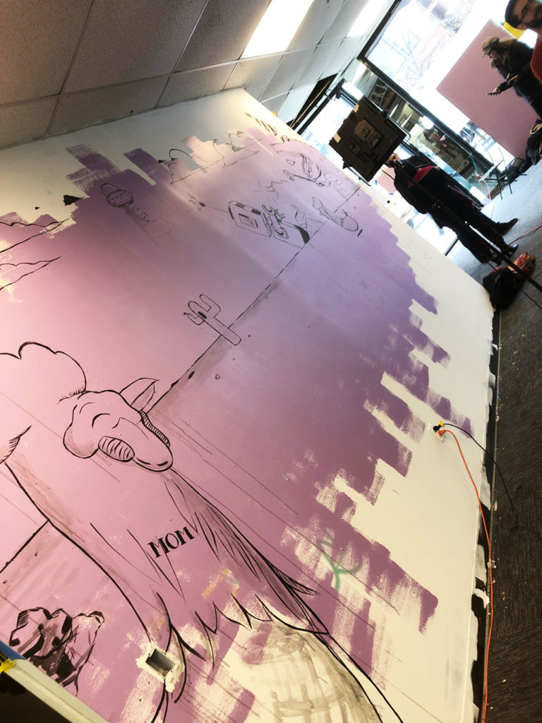 Mural artists and friends spark pop-up gallery that returns art space ...