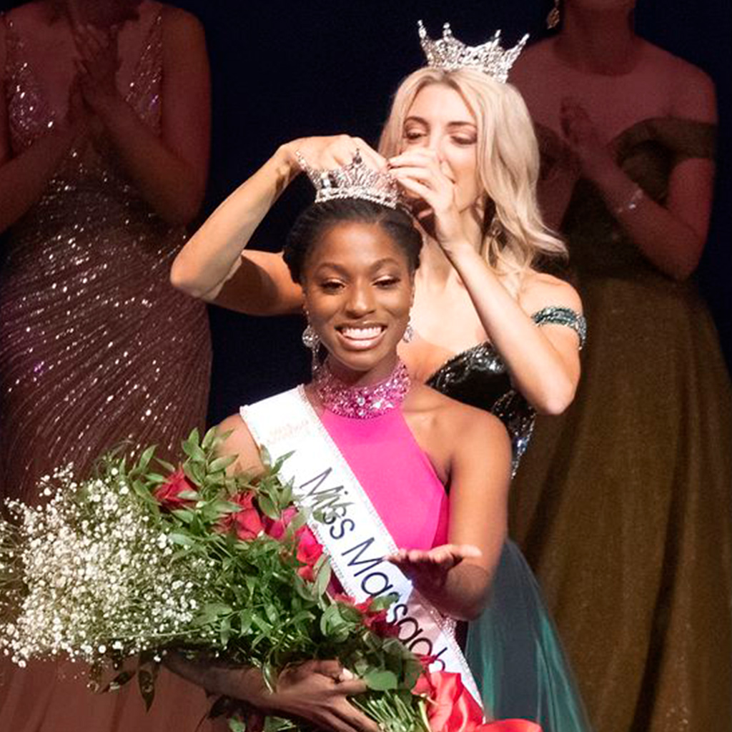 Elizabeth Pierre is crowned Miss Massachusetts and could become the ...