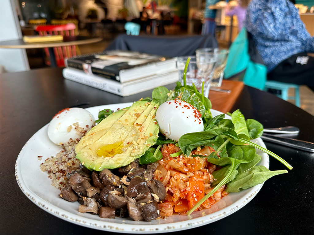 Kimchi and coffee at Revival Cafe - Cambridge Day