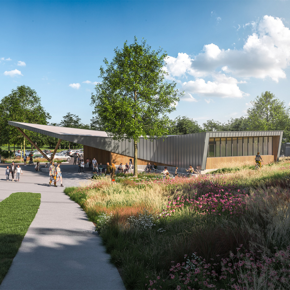 Danehy Gateway Pavilion for Cambridge sports would begin parkland ...
