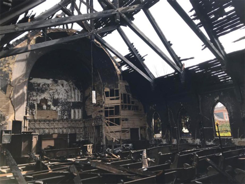 Faith Lutheran Church fire is considered arson; Joint investigation ...