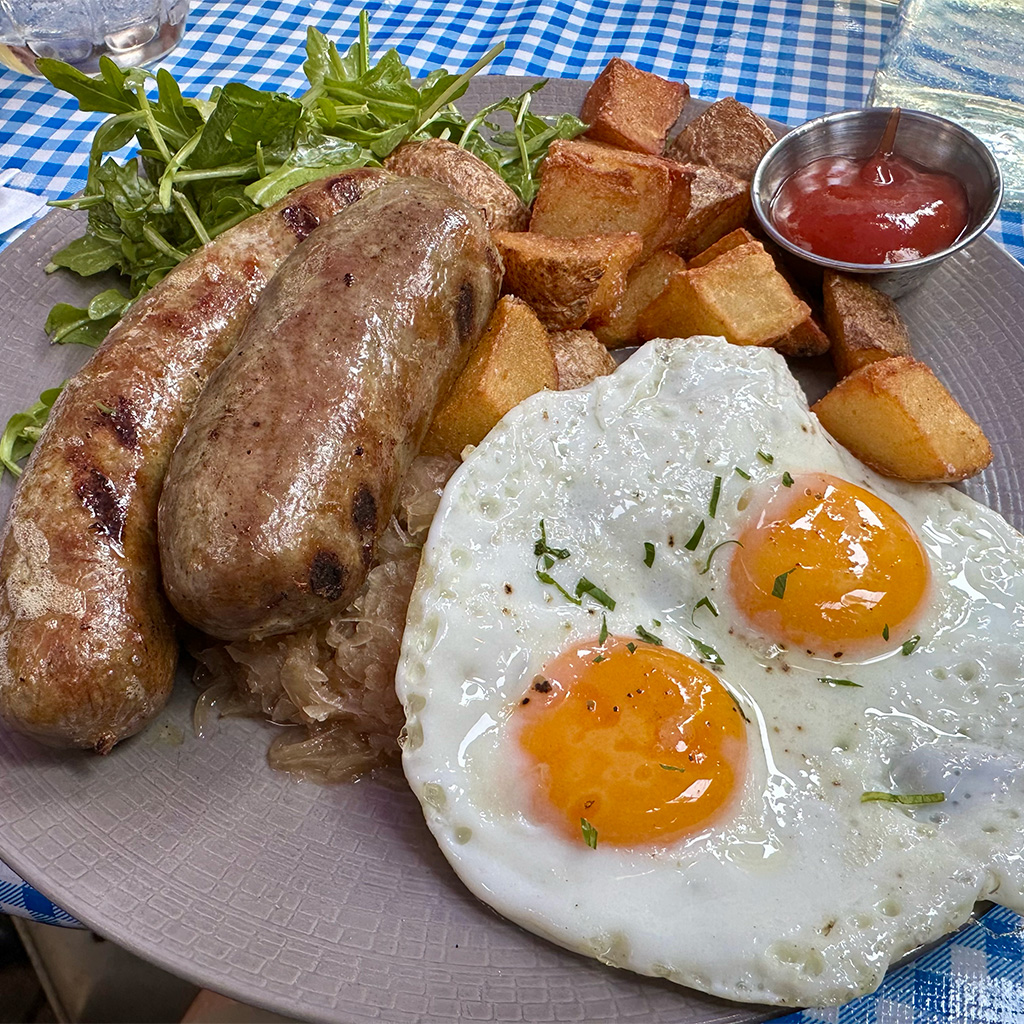 Housemade sausage and brunch at Bronwyn - Cambridge Day