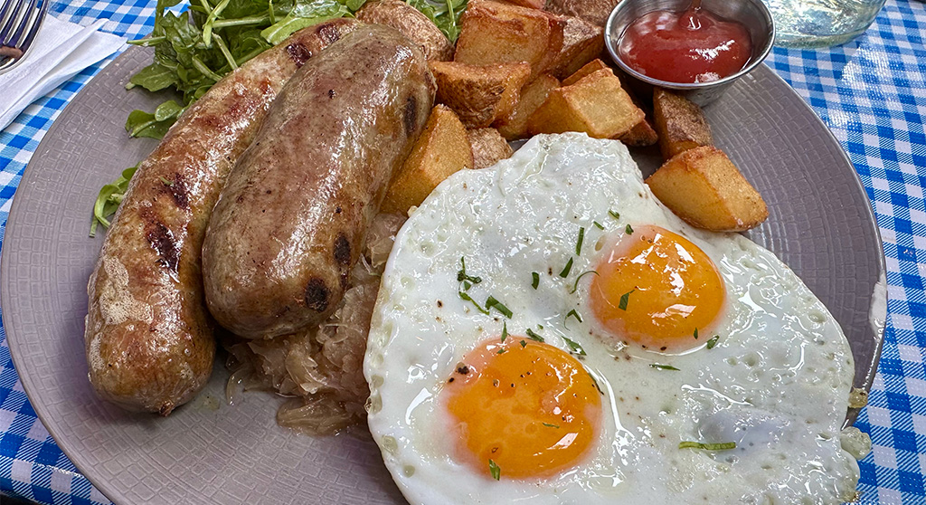 Housemade sausage and brunch at Bronwyn - Cambridge Day