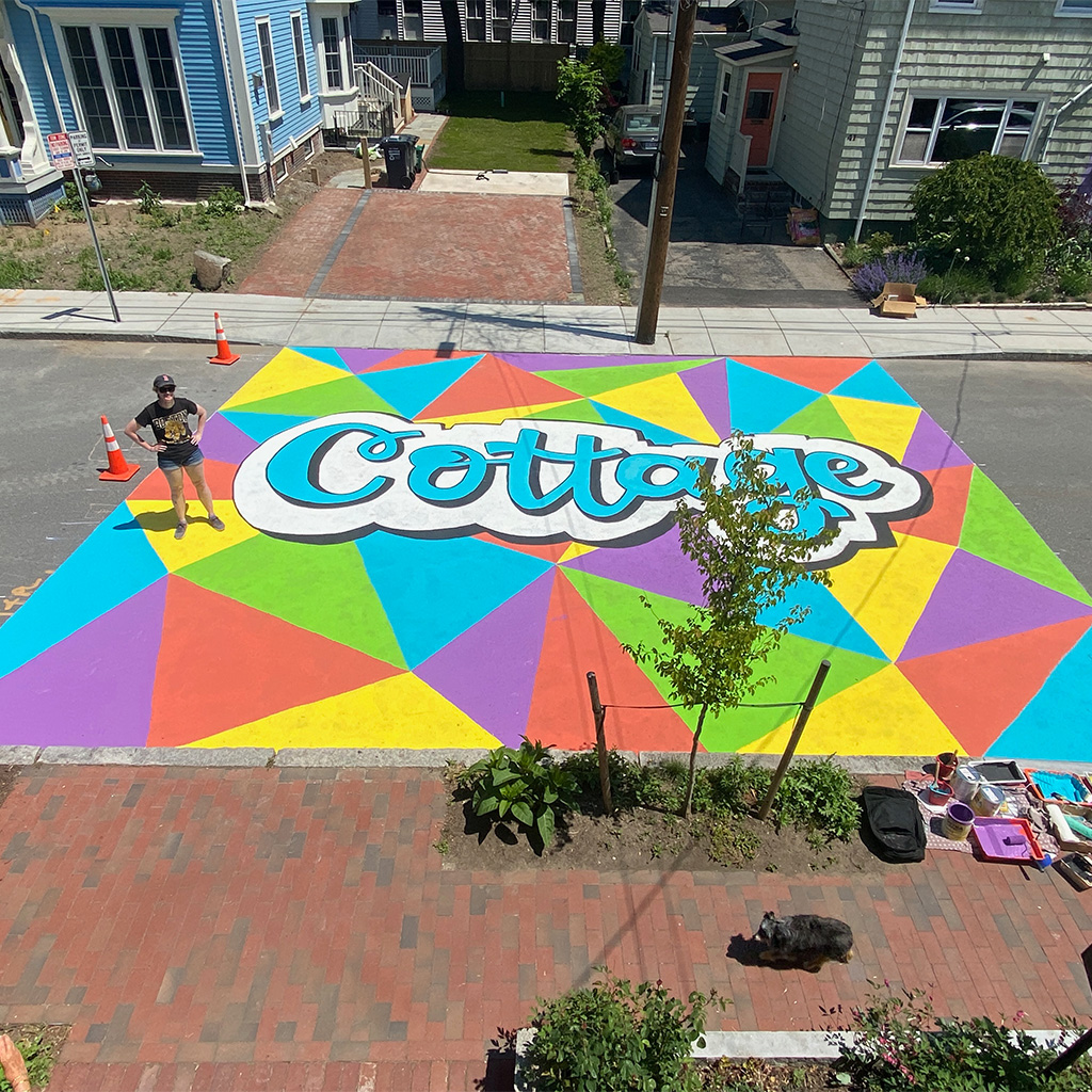 Block party mural painting takes street art to a new level in ...