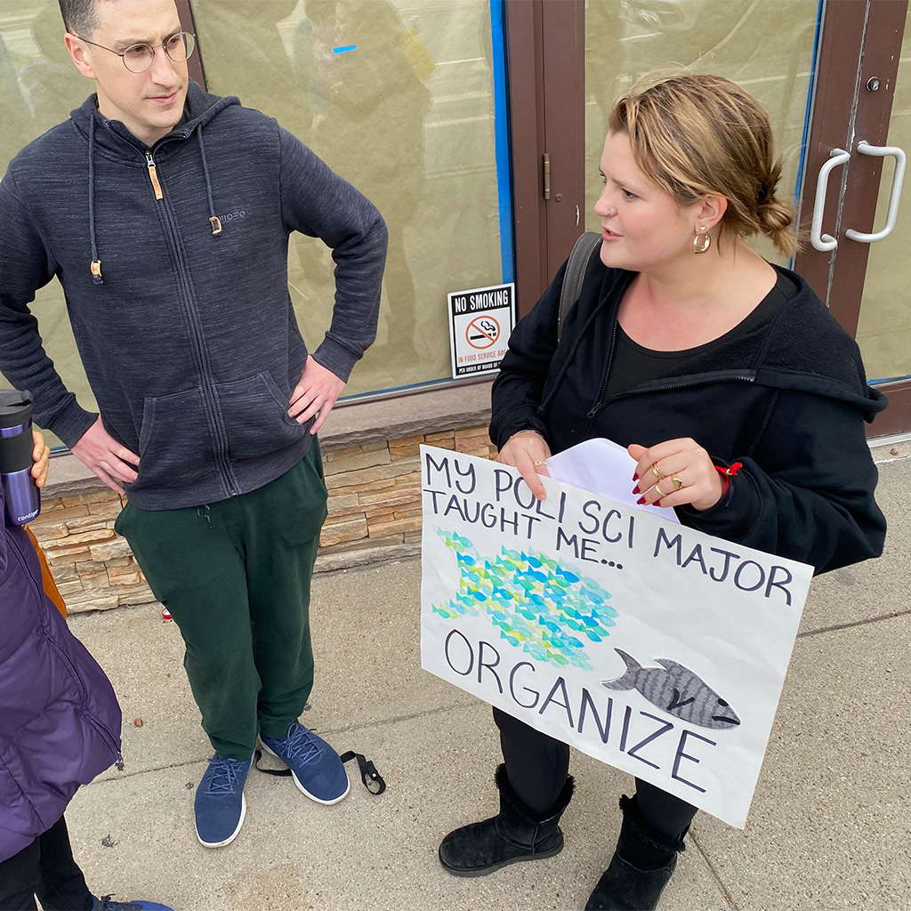 Protesters at Lesley question if its path forward was mapped out fairly ...