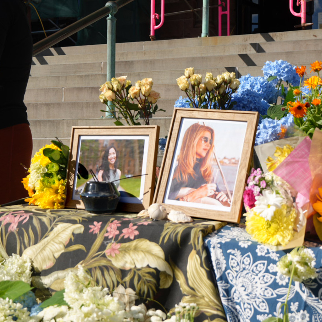 Vigil remembers the two bicyclists killed in June, Kim Staley and Minh ...