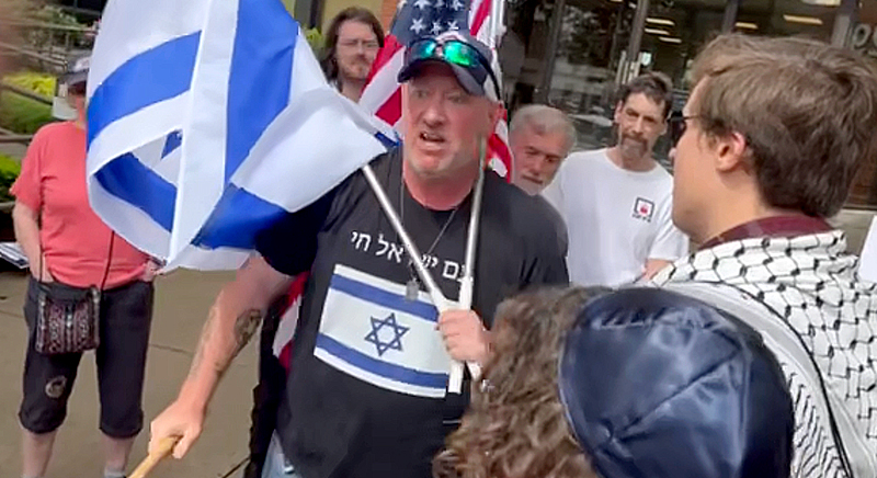 Scott Hayes, charged with shooting a protester, has been a fixture at ...