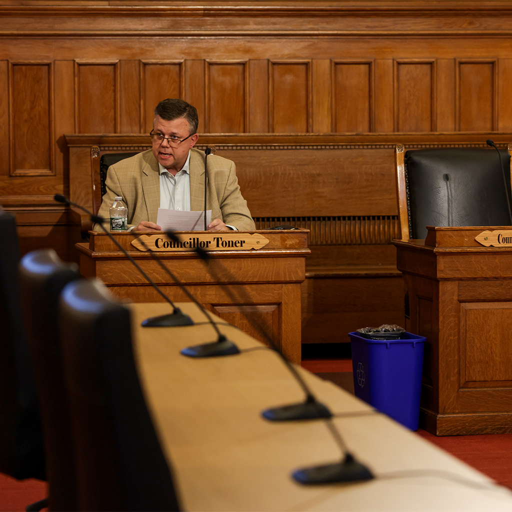 Toner attends council meeting almost as normal, though 'brothel' case ...