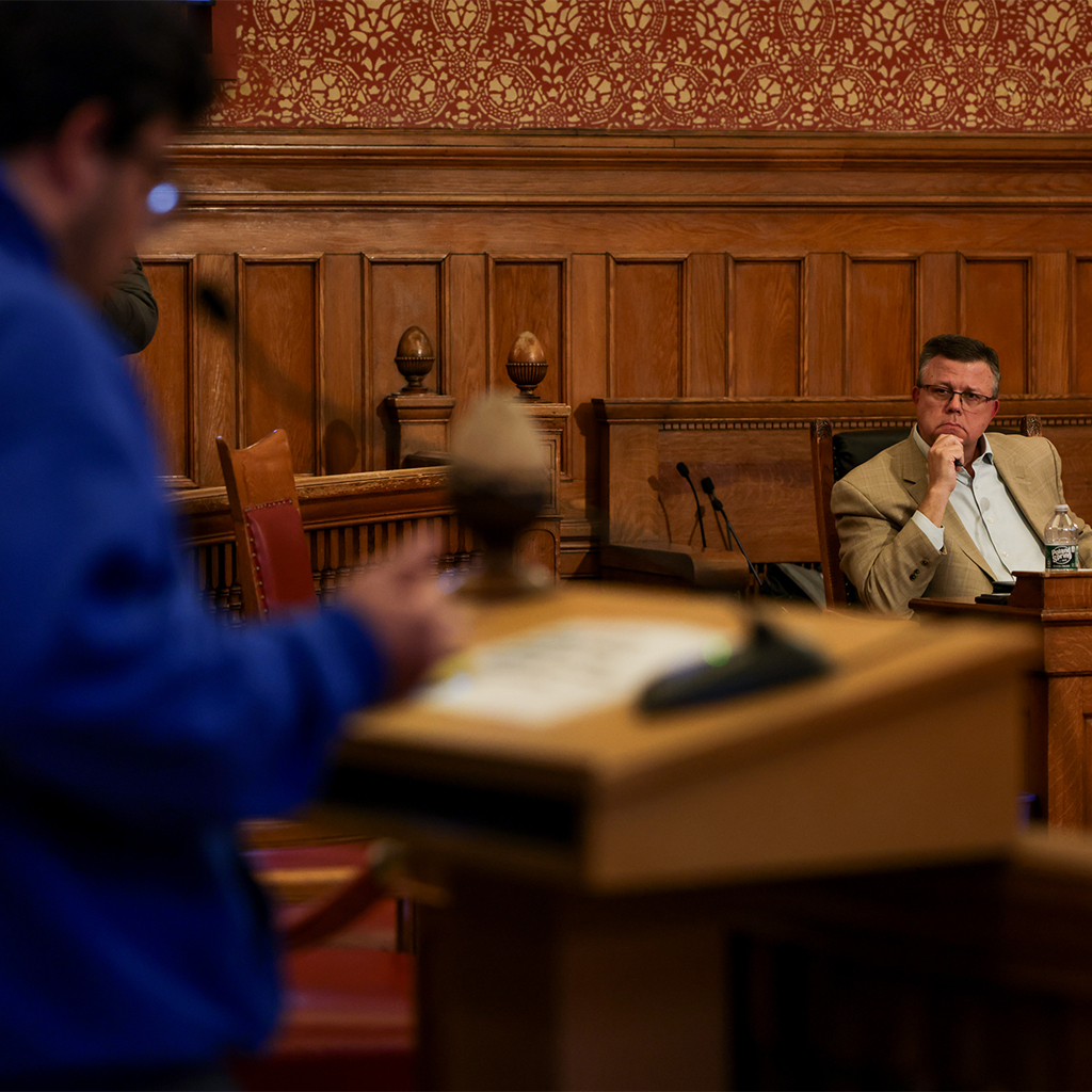 Toner attends council meeting almost as normal, though 'brothel' case ...