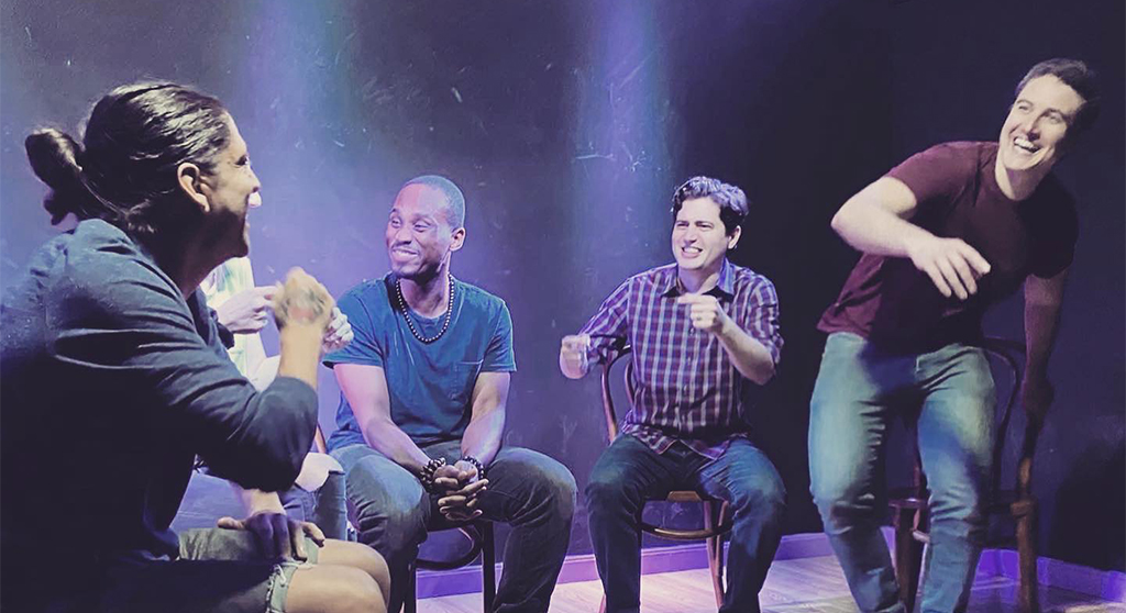 The audience isn't just asked for its improv ideas, but invited onto ...