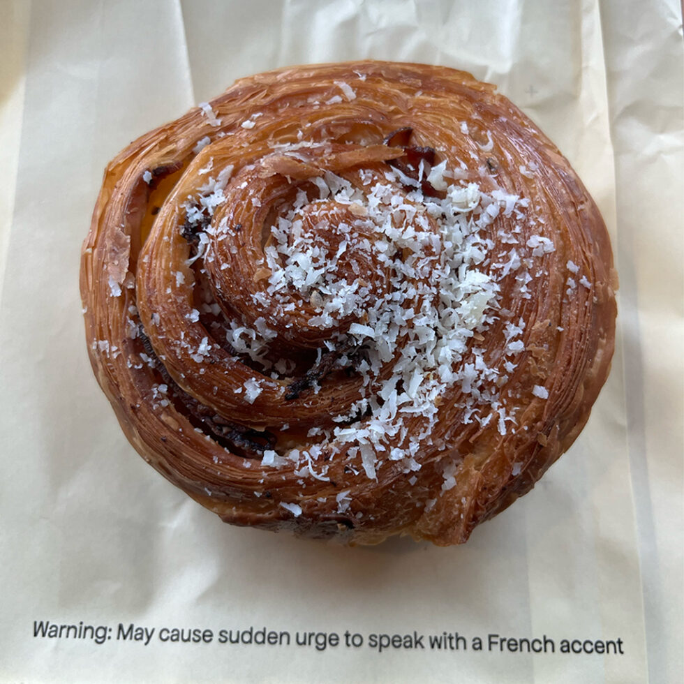 Michette bacon roll - Cambridge Day