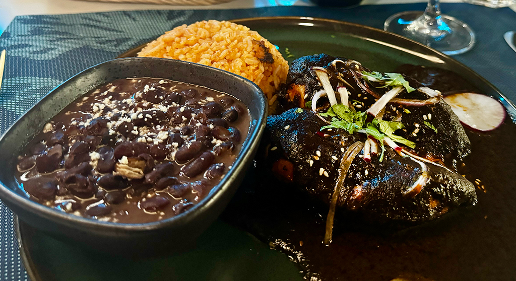 Lava steak and thick mole at Tulum - Cambridge Day
