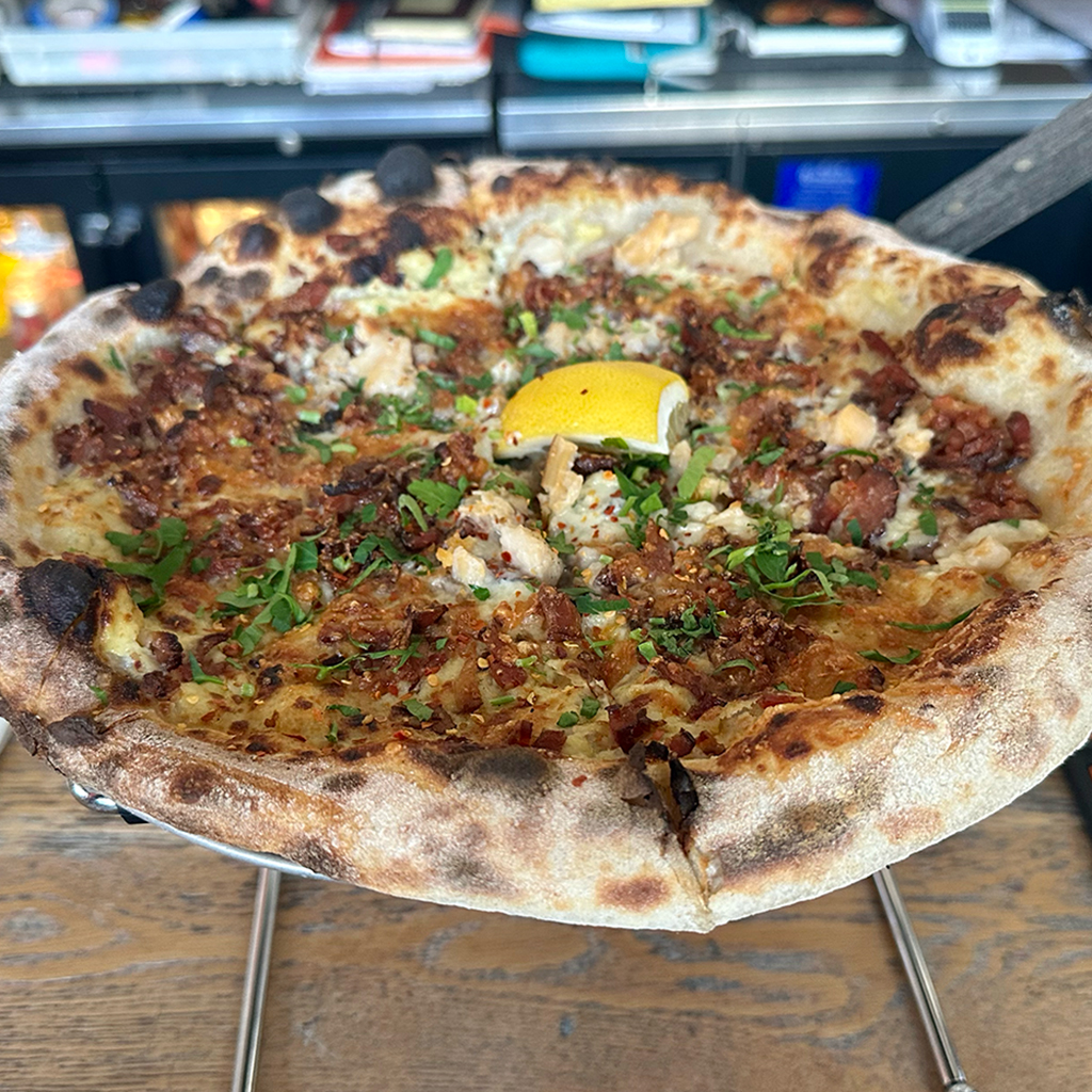 Not-pizza at Area Four - Cambridge Day
