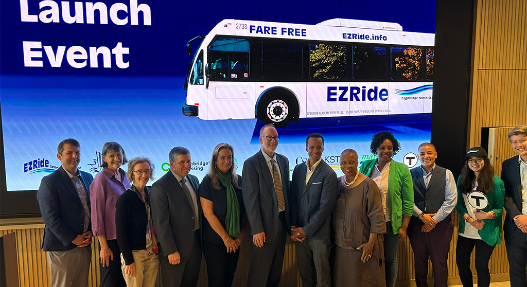 Cambridge moves toward a free shuttle network, boosted by expansion of EZRide since the spring ...