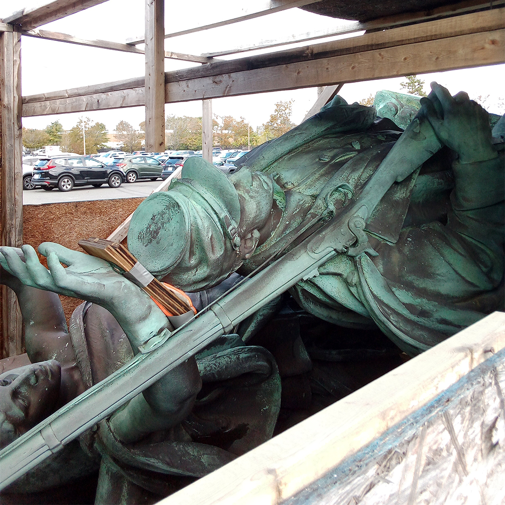 War memorials begin to return to Central Hill after complaints from ...