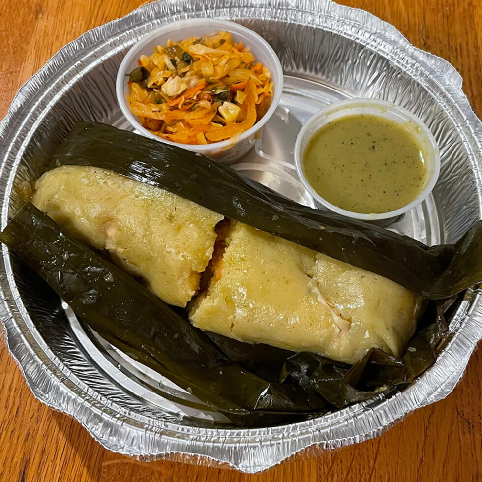 Tamal at Chivo Taqueria - Cambridge Day